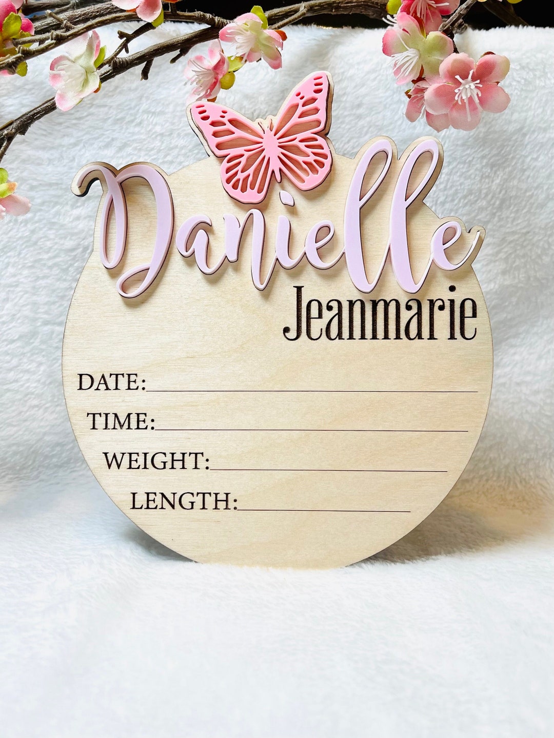 Baby Stat Sign, Birth Announcement Sign, Stat Round, Baby Stat Name ...