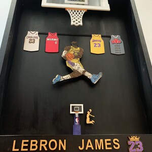 Handmade Lebron James 3D Dunk Shadow Box Art: LA Lakers Decor - Etsy