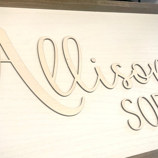 Custom Word Cutout - Etsy
