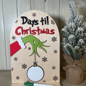 The Grinch Christmas Countdown - Etsy UK