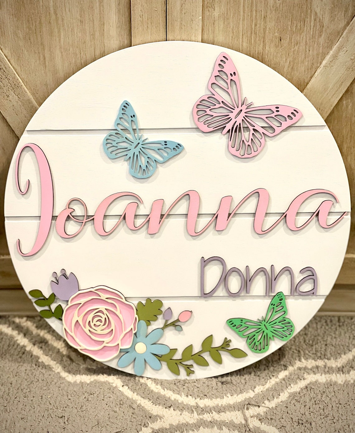 Name Sign Nursery Name Sign Floral Name Sign Floral and - Etsy
