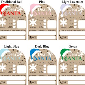 Dear Santa Board, Dry Erase Christmas Wishlist, Kids Christmas Decor - Etsy