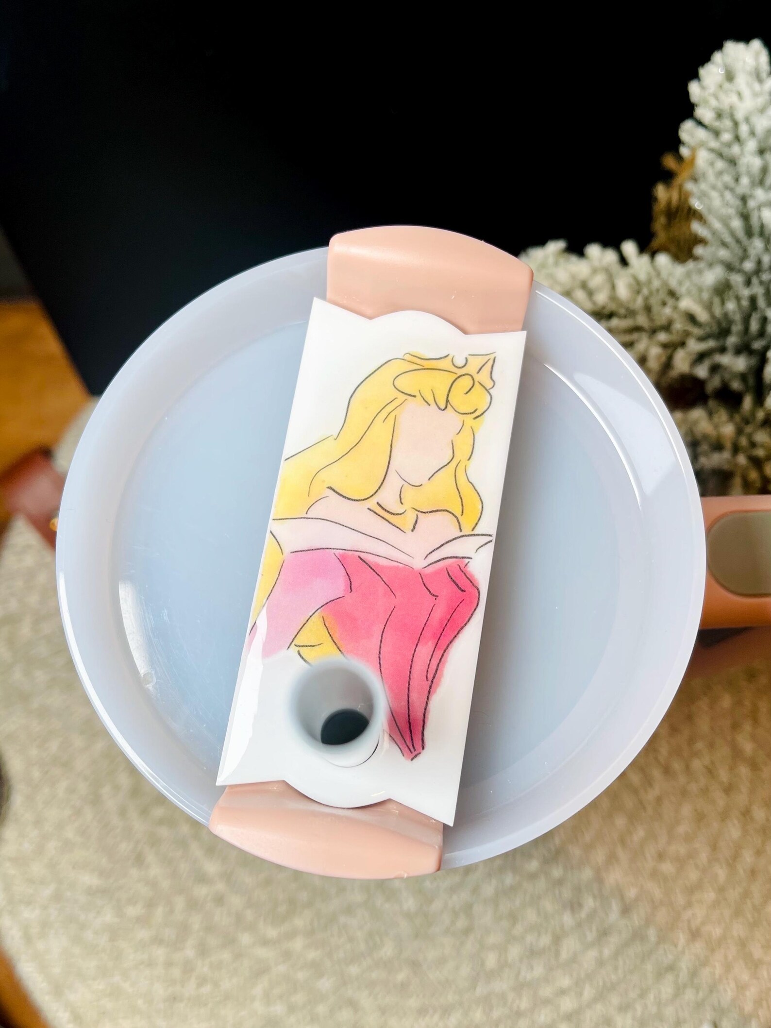 Aurora Stanley Tumbler Topper, Sleeping Beauty Name Plate, Personalized ...