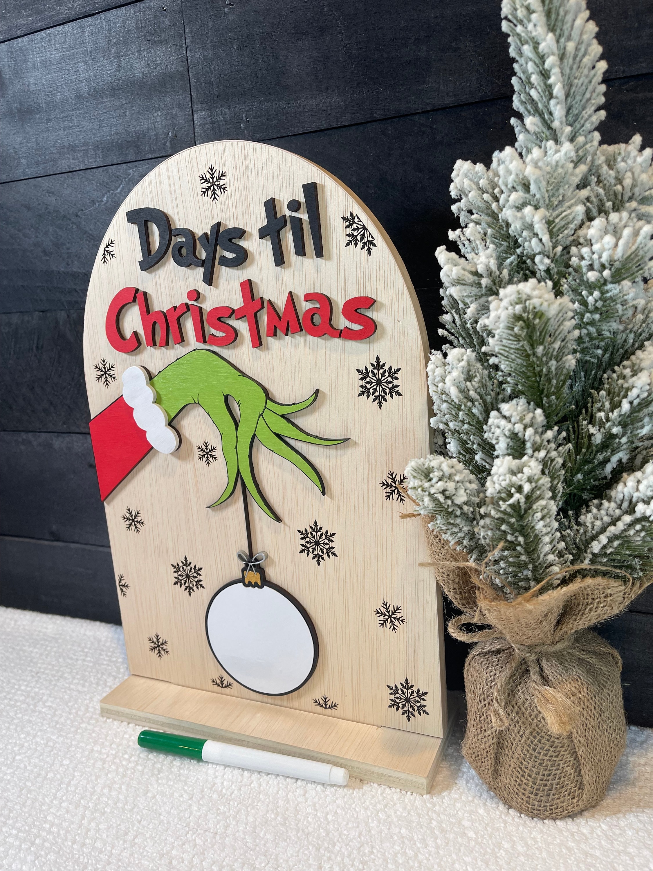 The Grinch Christmas Countdown - Etsy UK