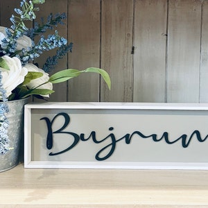 Bujrum, Bujrum Welcome Sign, Bosnian Signs, Balkan Home, Wood Framed ...