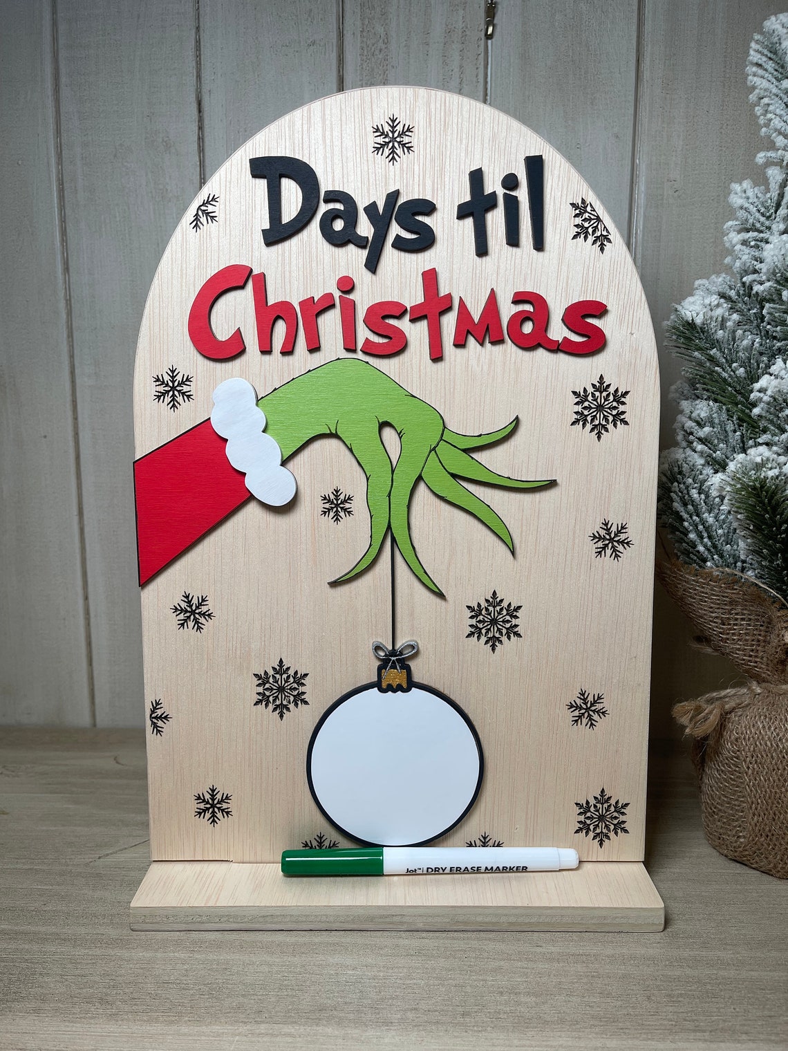 The Grinch Christmas Countdown - Etsy UK
