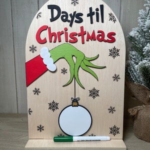 The Grinch Christmas Countdown - Etsy UK