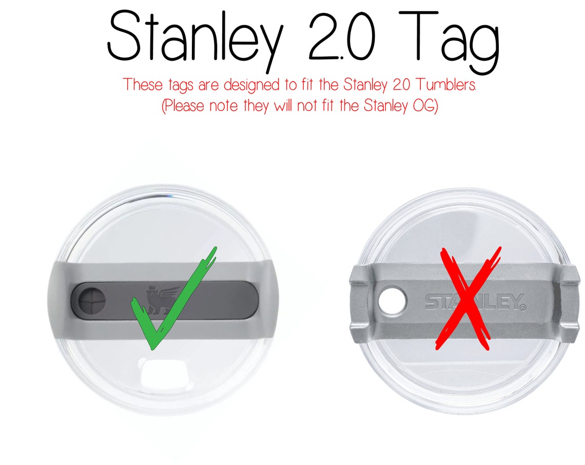 Stanley Tumbler Topper, Water Tumbler Name Tag, Stanley Name Plate ...