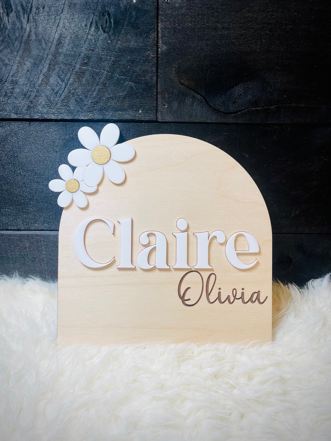 Baby Name Announcement Sign, Wood Name Sign, Wooden Nursery Name Sign ...