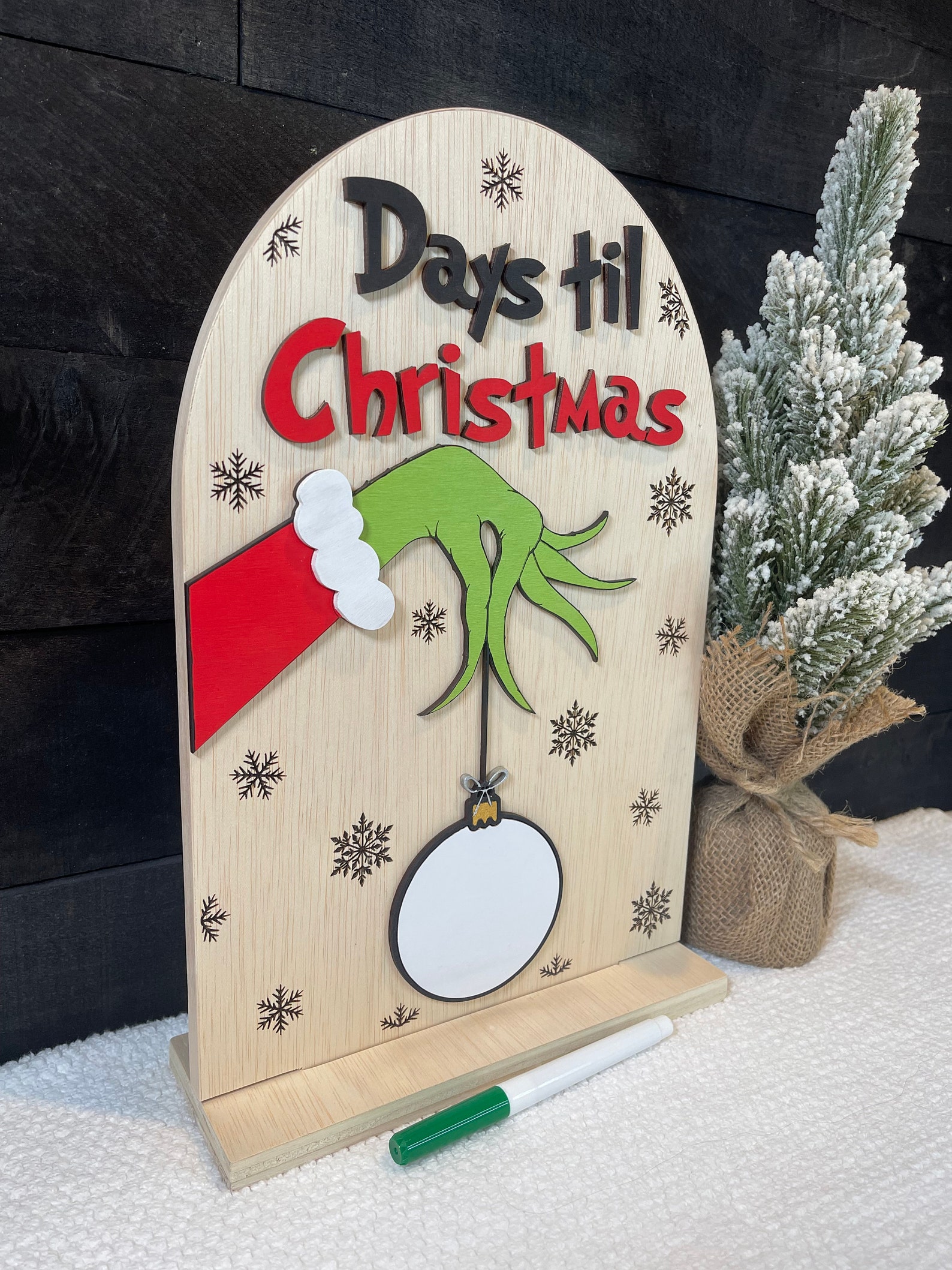 The Grinch Christmas Countdown - Etsy UK
