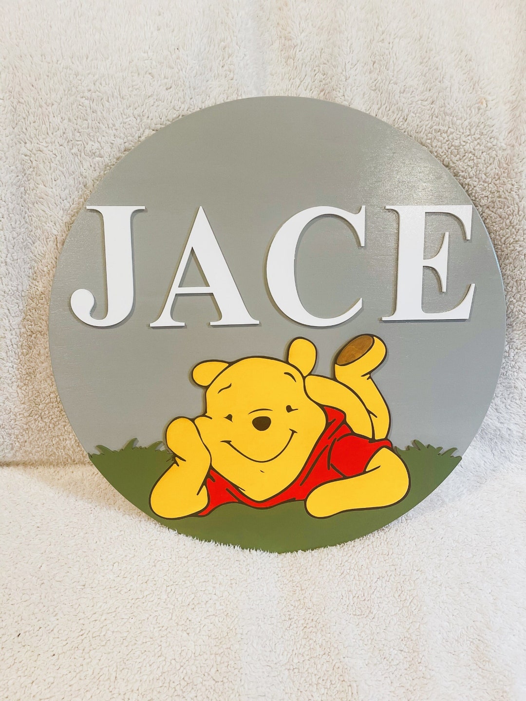 Winnie the Pooh, Pooh Bear, Nursery Name Sign, Wood Name Sign, Winnie ...