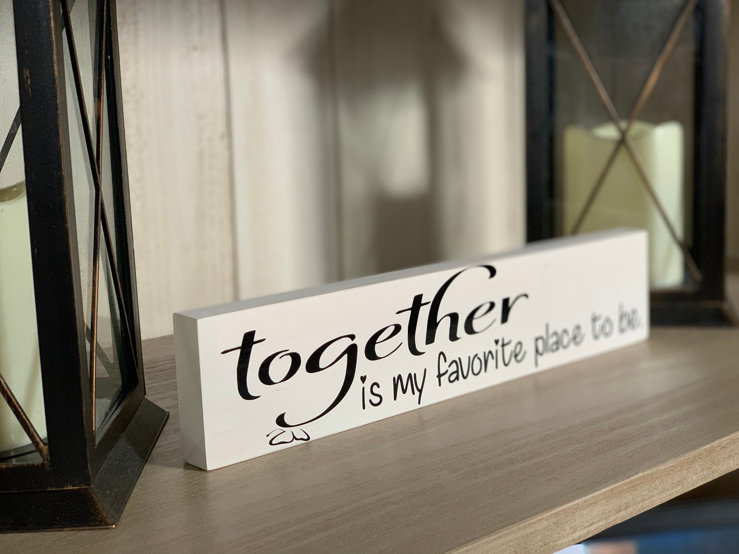 Juntos es mi lugar favorito para ser signo de madera signos | Etsy