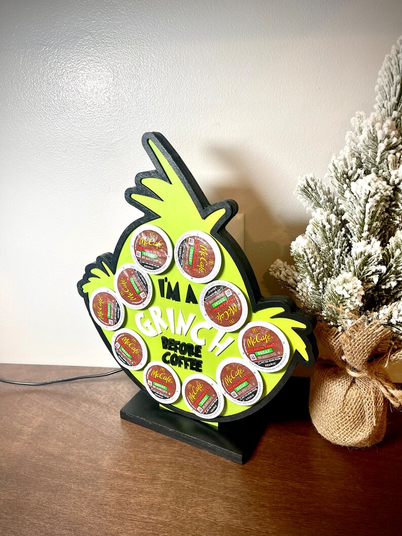 Grinch K-cup Holder, Coffee Pod Organizer, Birch Plywood - Etsy