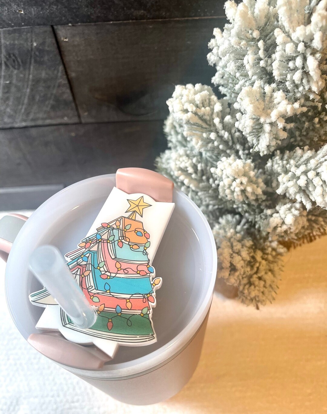 Stanley Tumbler Topper, Stanley Cup Topper, Name Tag, Christmas Tree ...