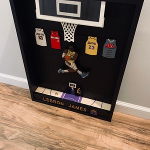 Handmade Lebron James 3D Dunk Shadow Box Art: LA Lakers Decor - Etsy