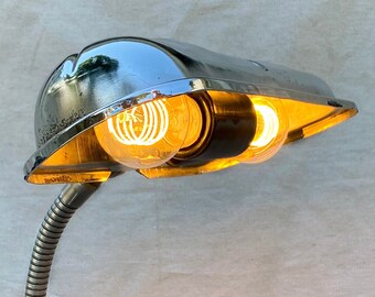 Industrial Lamp W/ Handmade Yardsticks Drum Shade Table Lamp - Etsy