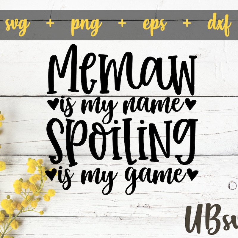 Memaw Svg - Etsy