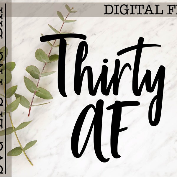 Thirty Af - Etsy