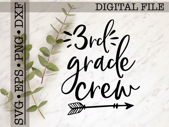 3rd Grade Crew Svg Third Grade Crew Svg Teacher Svg Teacher - Etsy