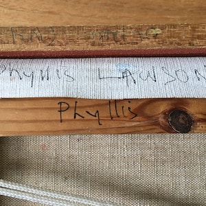 Vintage Oil Painting Female Reclining Nude on Bed in Interior Signed ...