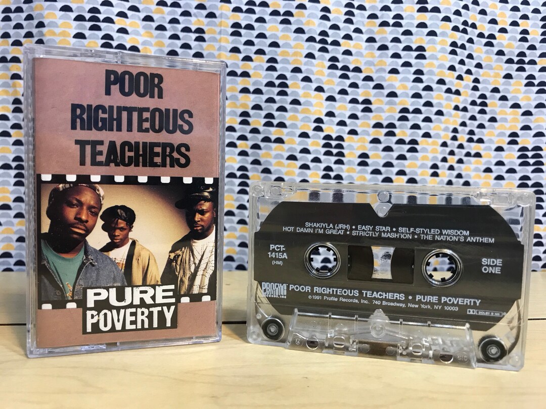 Poor Righteous Teachers Pure Poverty Cassette Tape 1991 - Etsy
