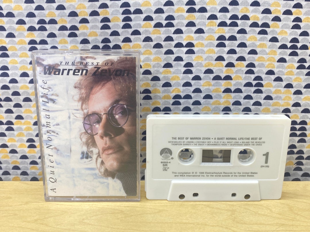 The Best of Warren Zevon A Quiet Normal Life Cassette Tape 1986 Asylum ...