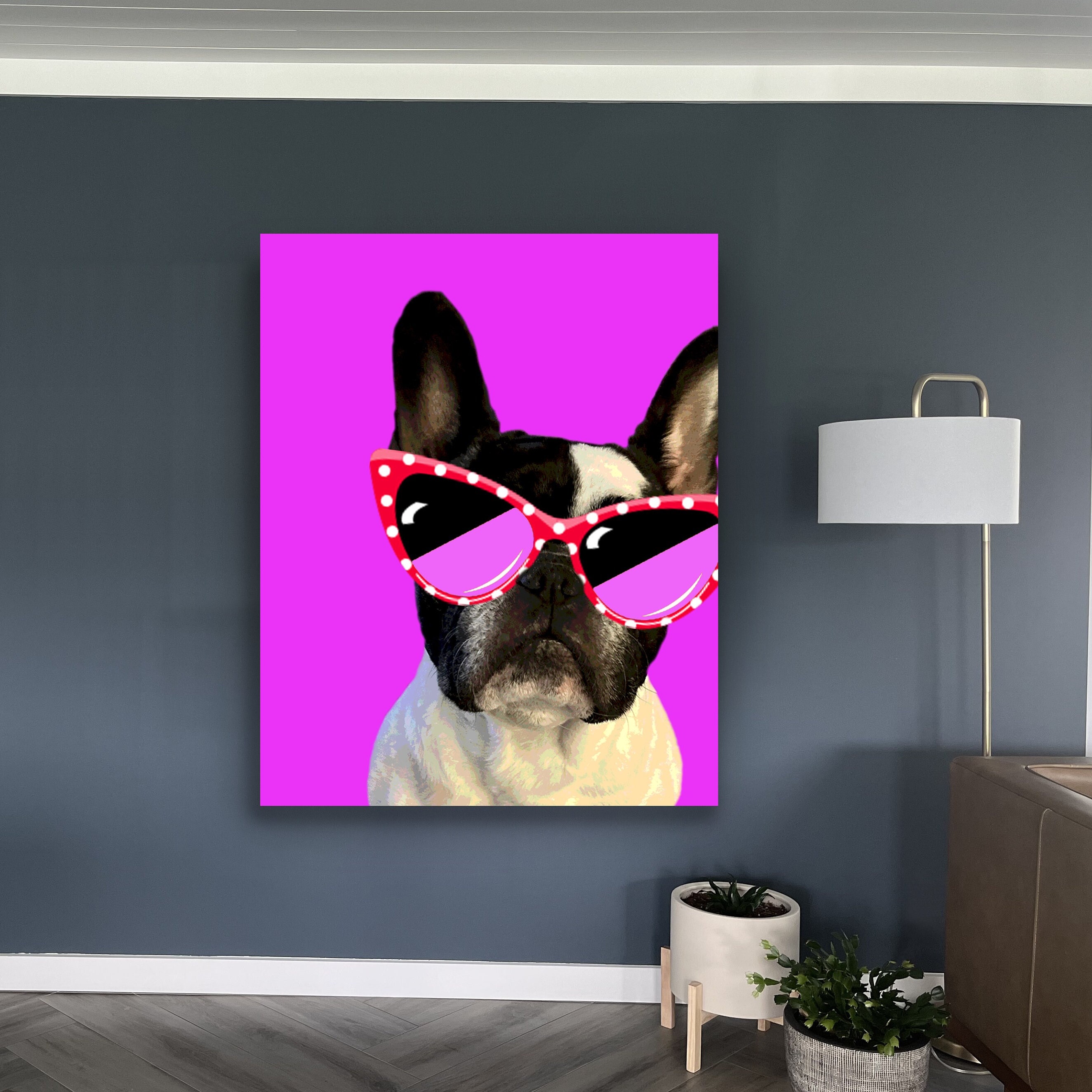 Custom Pet Portrait, Canvas, Dog Poster, Personalized Dog Pop Art With ...
