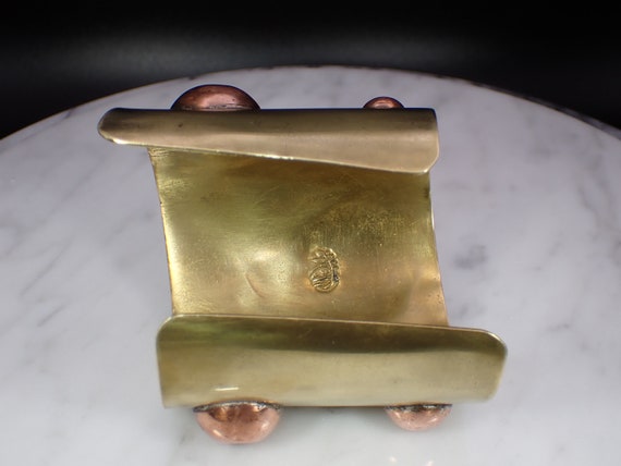 1940's Maya Hubert Harmon Extra Wide Modernist Brass … - Gem