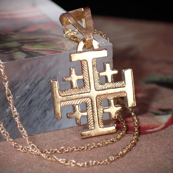 Jerusalem Cross Pendant - Etsy