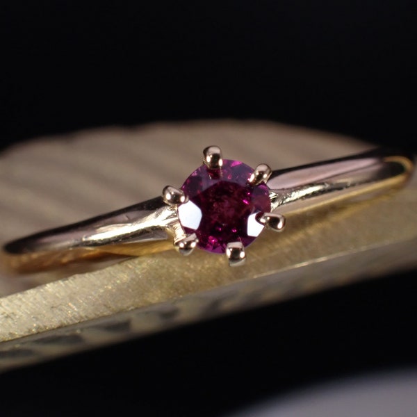 Small Ruby Ring - Etsy