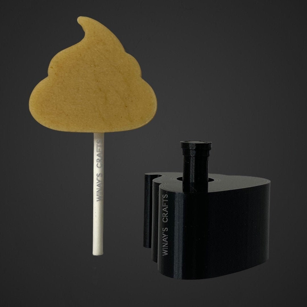 Cake Pop Mold/plunger POOP EMOJI (with Lollipop Stick, Paper Straw or ...