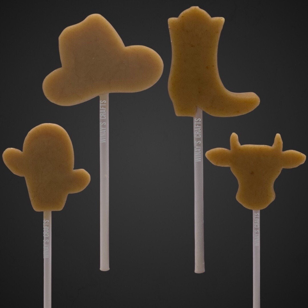 Cake Pop Mold/plunger WESTERN BUNDLE (cowgirl Boots, Cowgirl Hat, Cow ...