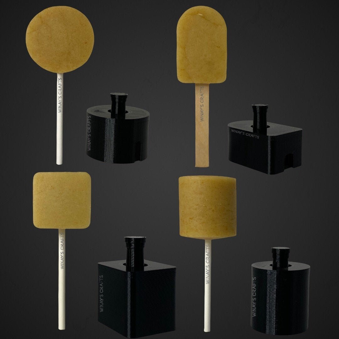 Cake Pop Mold/plunger Basic Shapes Set (round, Popsicle Bar, Cube ...