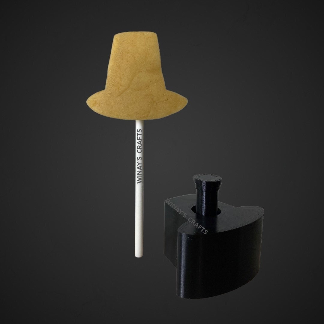 Cake Pop Mold/plunger PILGRIM HAT (with Lollipop Stick, Paper Straw or ...