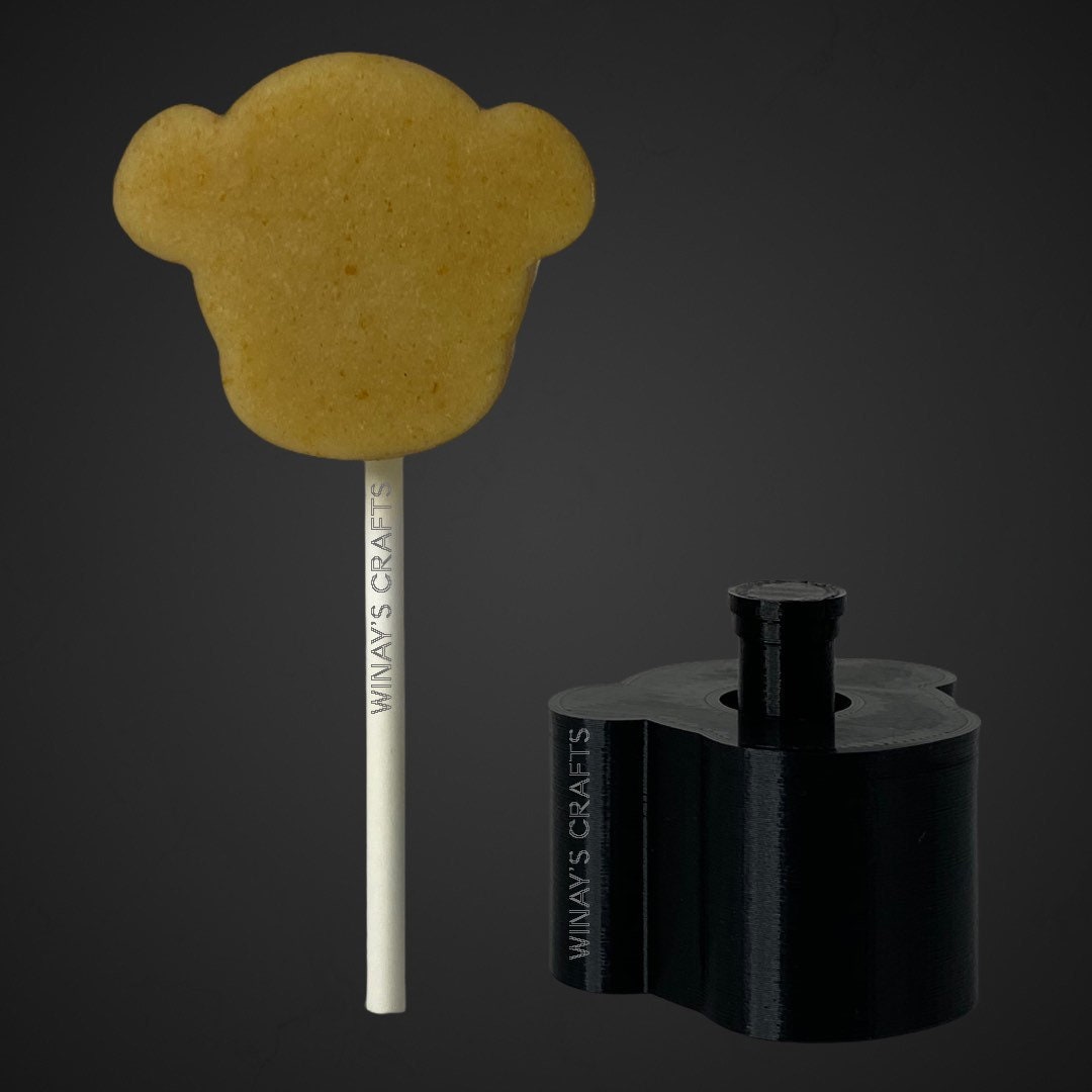 Cake Pop Mold/plunger MONKEY FACE (with Lollipop Stick, Paper Straw or ...