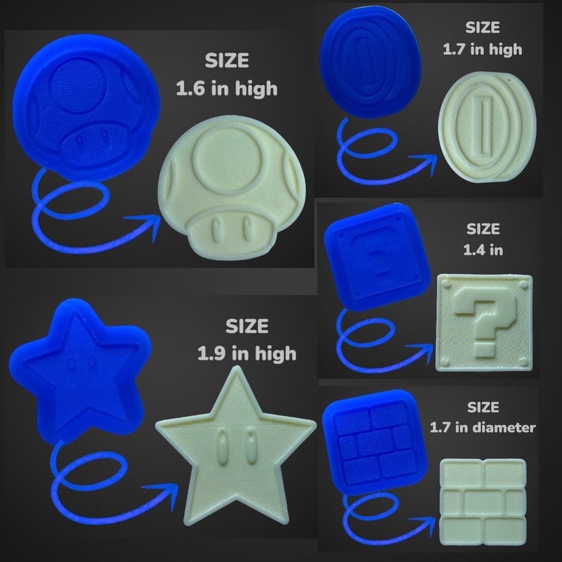 Super Mario Silicone Mold - Etsy