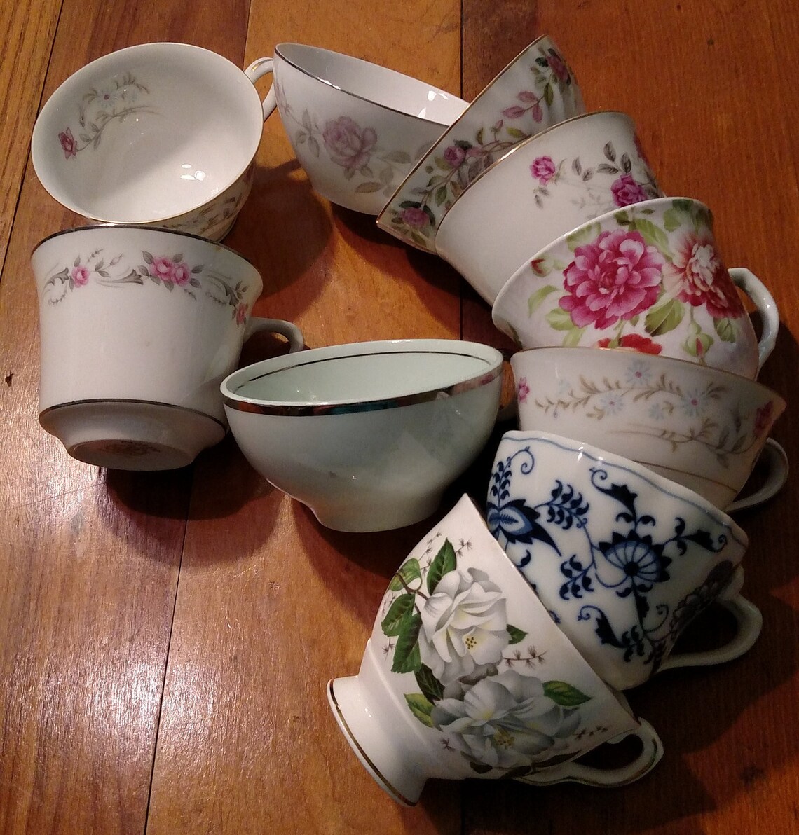 10 Vintage Mismatched Tea Cups 10 Pieces - Etsy