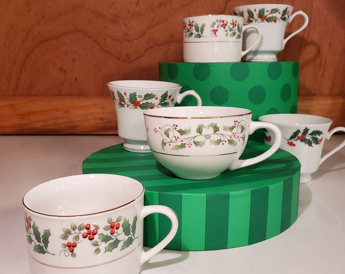10 Festive Holiday Tea Cups - Etsy