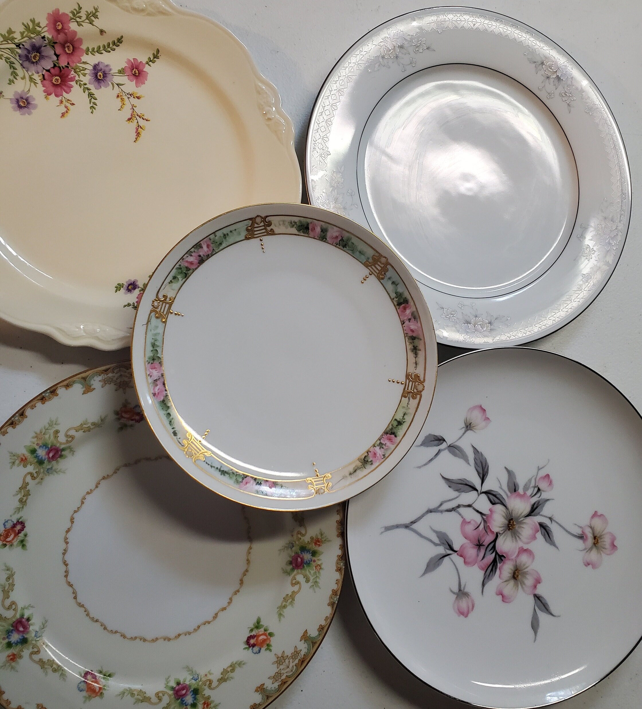 Ten Vintage Salad/dessert Side Plates - Etsy