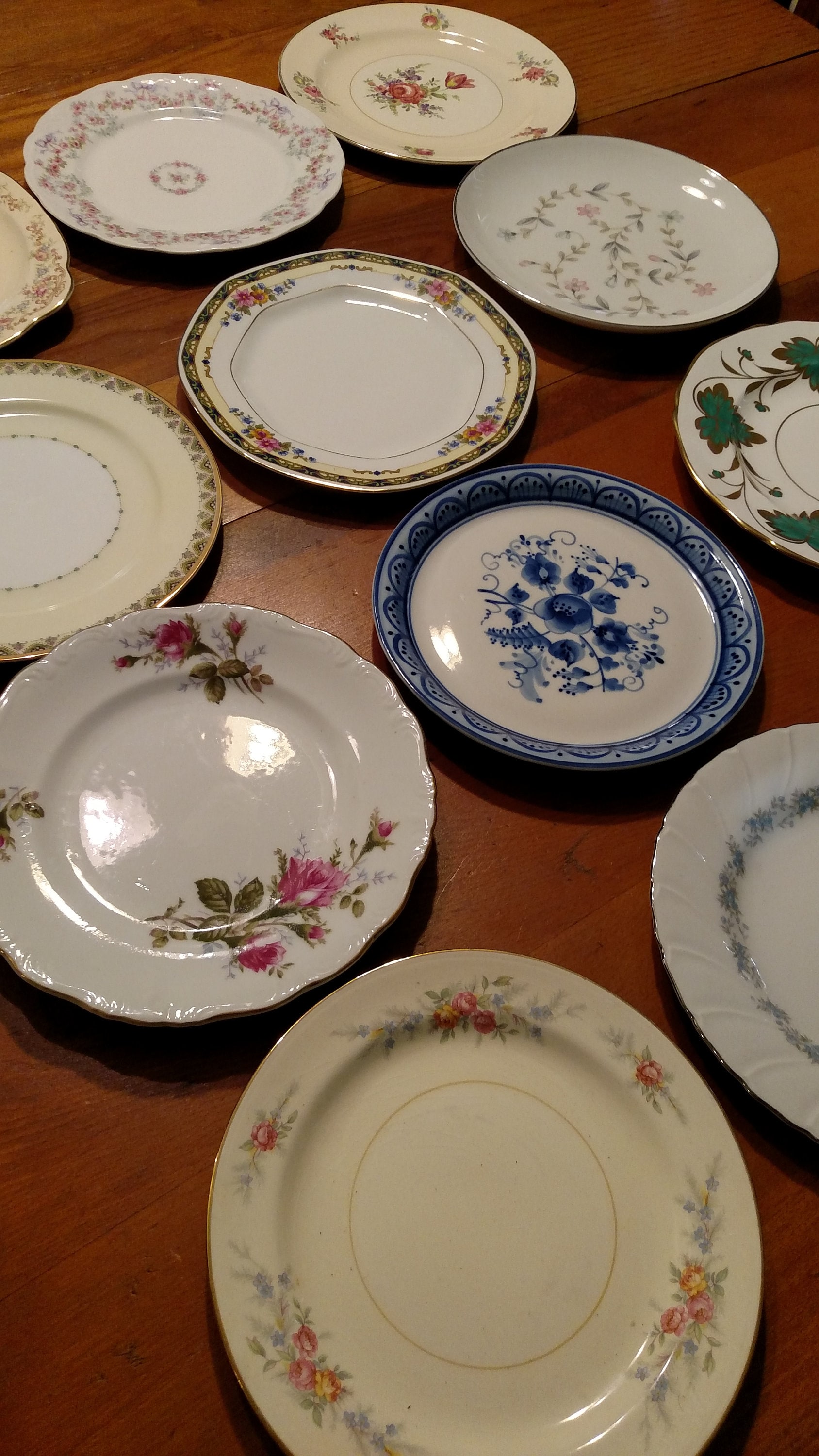 Ten Vintage Salad/dessert Side Plates - Etsy