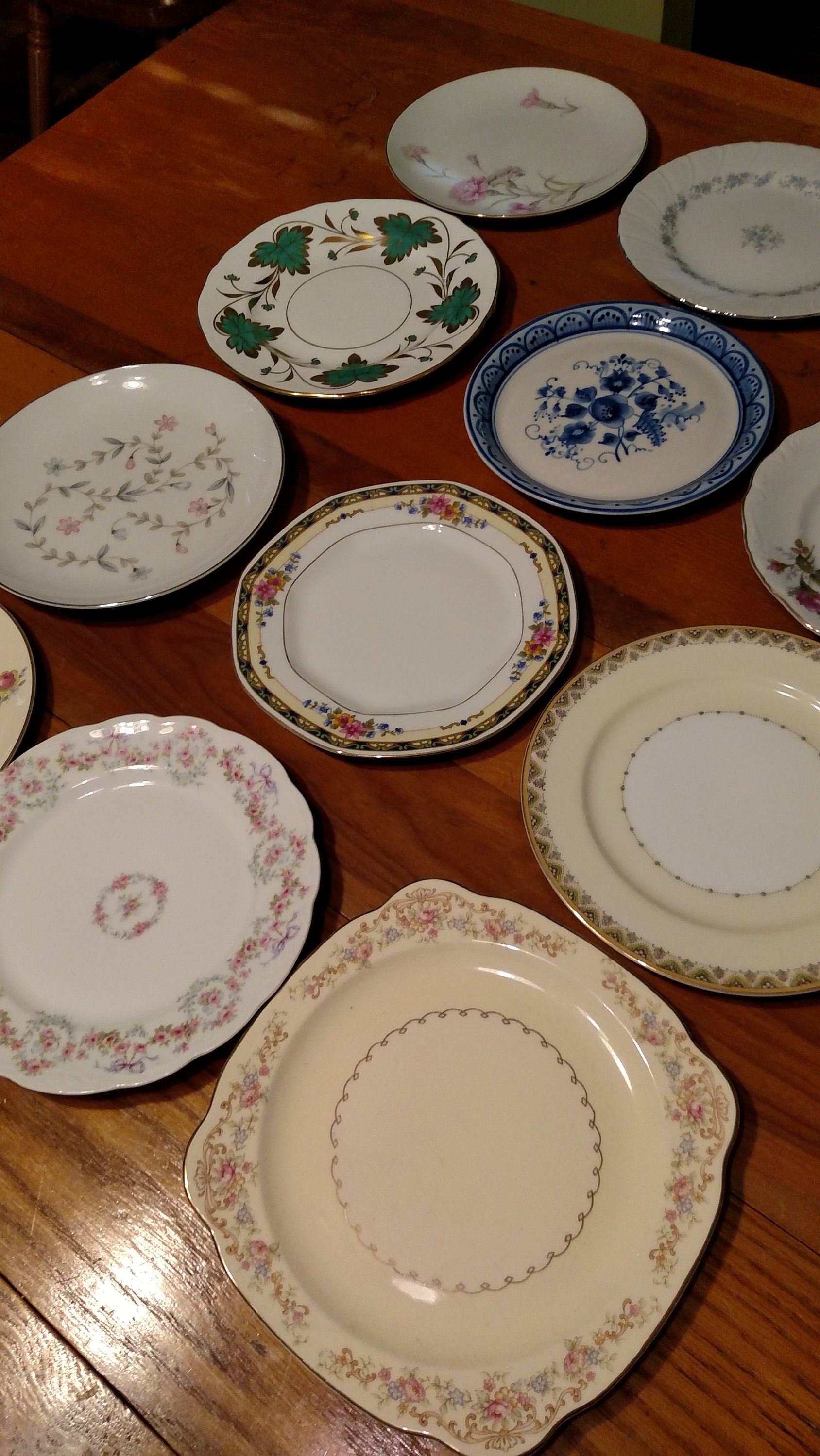 Ten Vintage Salad/dessert Side Plates - Etsy