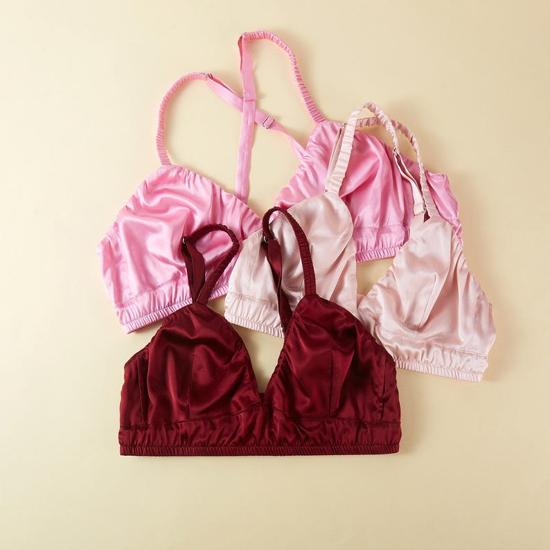Custom Handmade Pure Silk Bralettes | Shallan Bras | No Padding No Wire ...