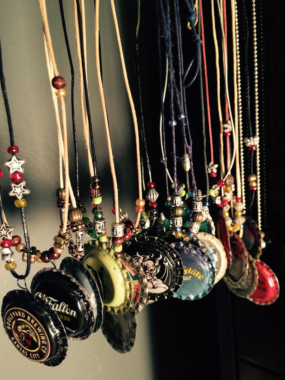 Assorted Beer Cap Necklaces (1) - Etsy