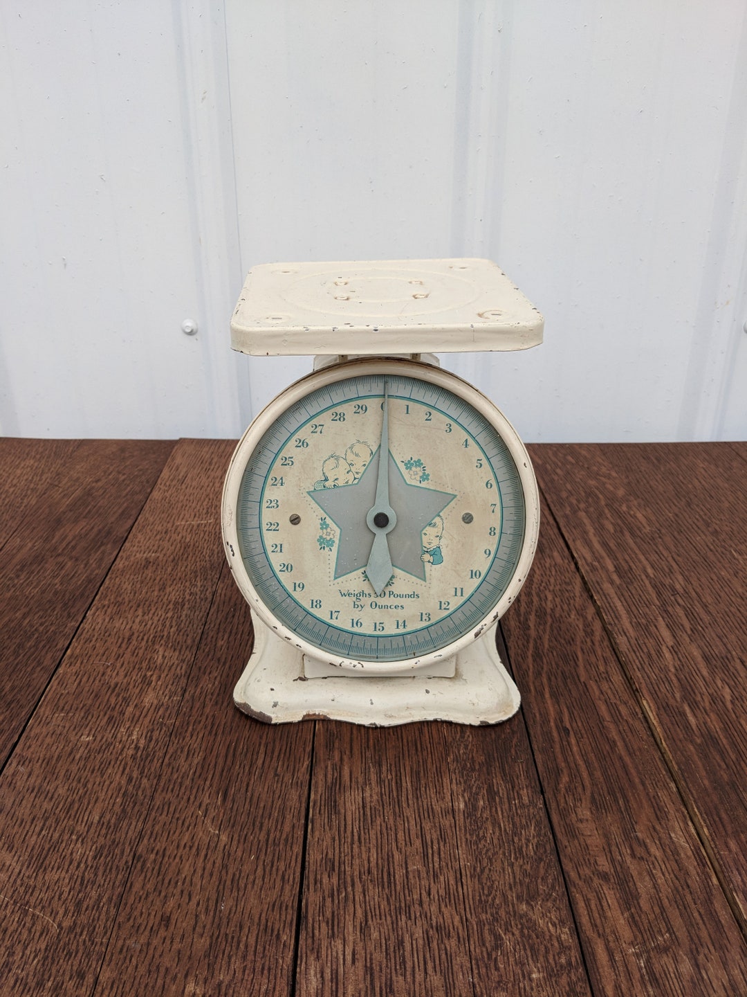 Vintage Scale Antique Baby Scale Vintage Nursery Scale Photo Prop Baby ...