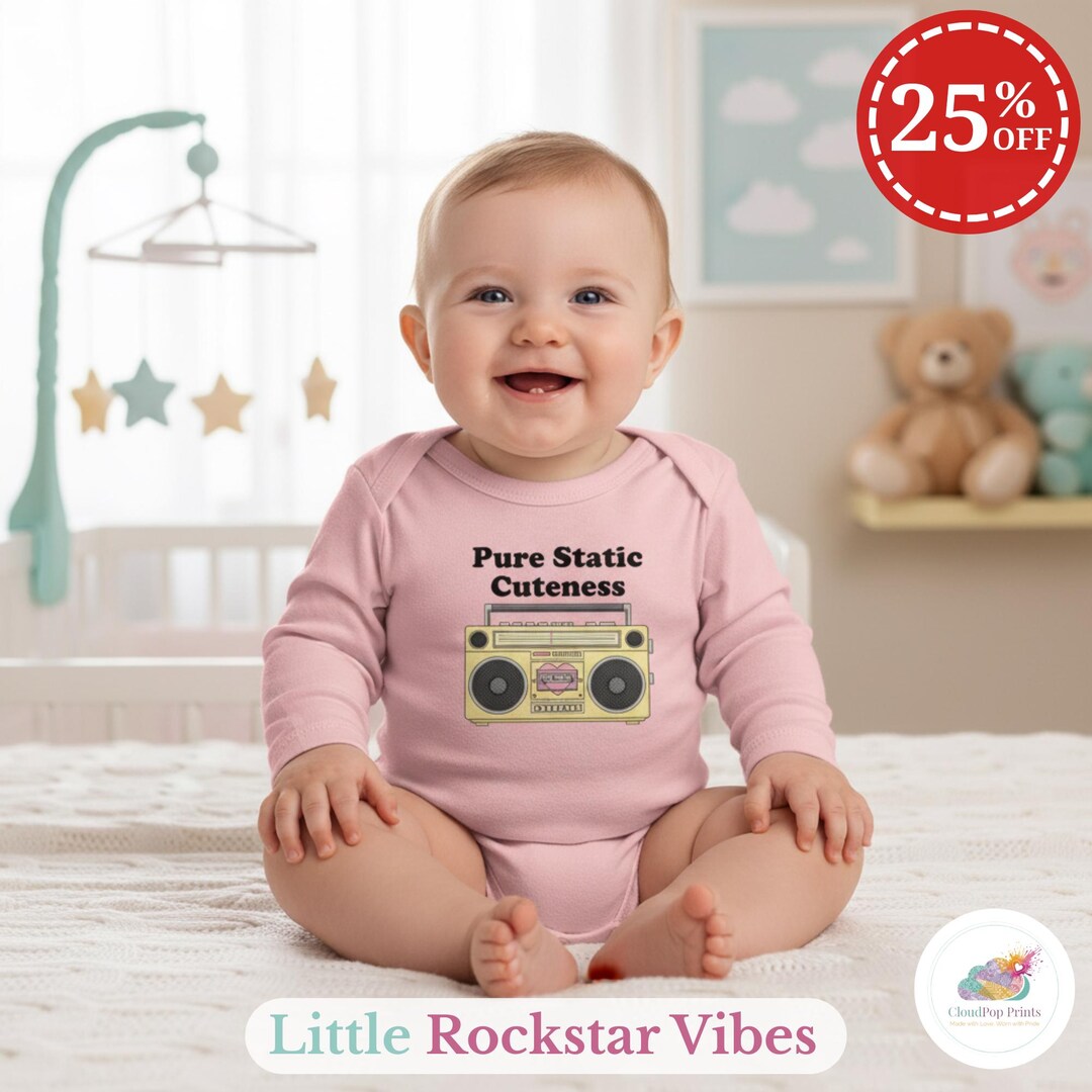Retro Boombox Baby Onesie: Music-themed Newborn Outfit - Etsy
