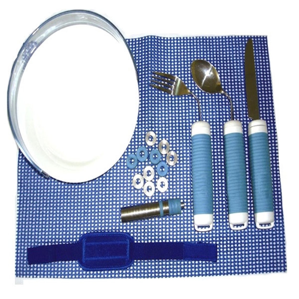 Daffrogreen Adaptive Eating Aid Bendable Utensils Set ,weighted Handle ...