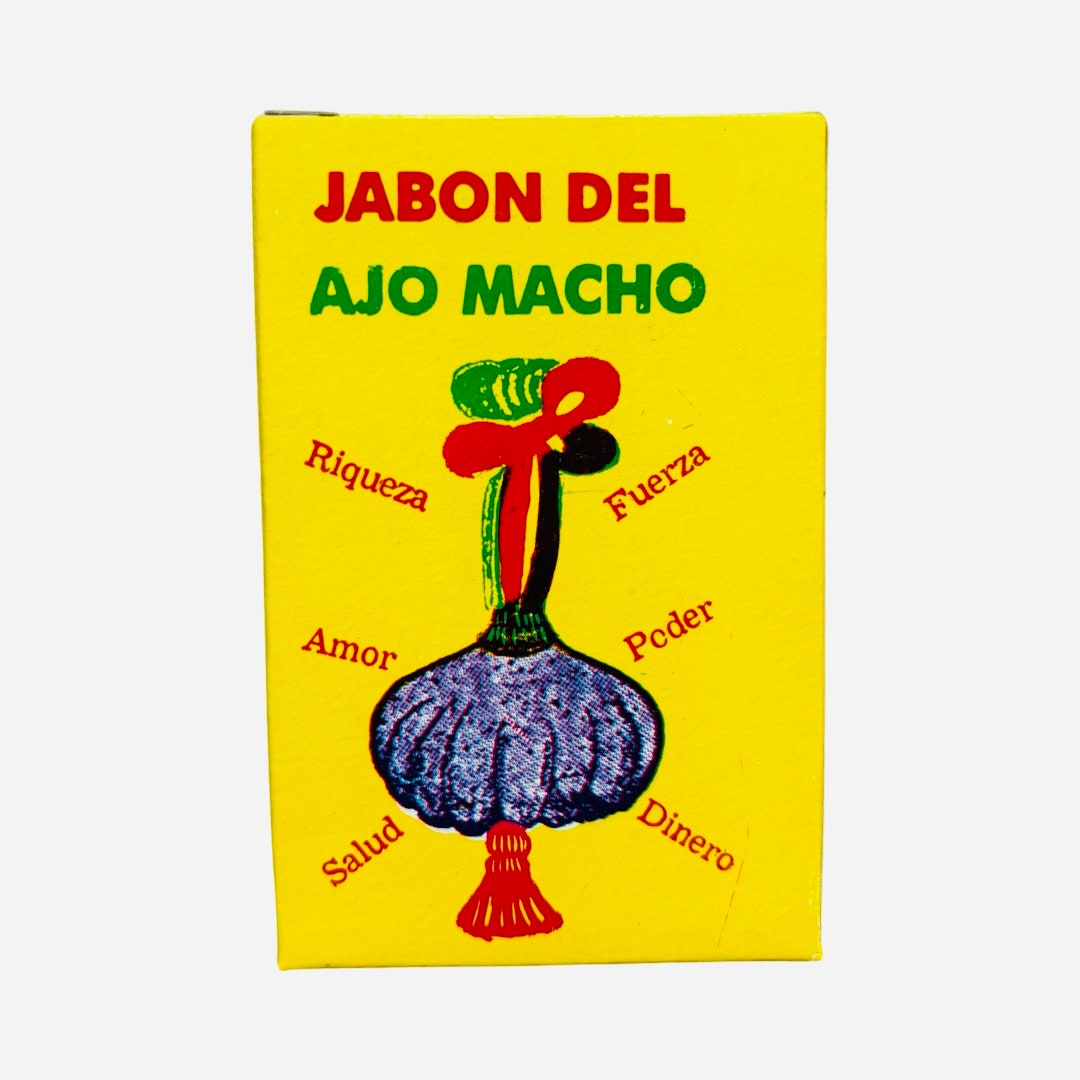 AJO MACHO JABON - Male Garlic Soap Para Riqueza, Amor, Dinero Y ...
