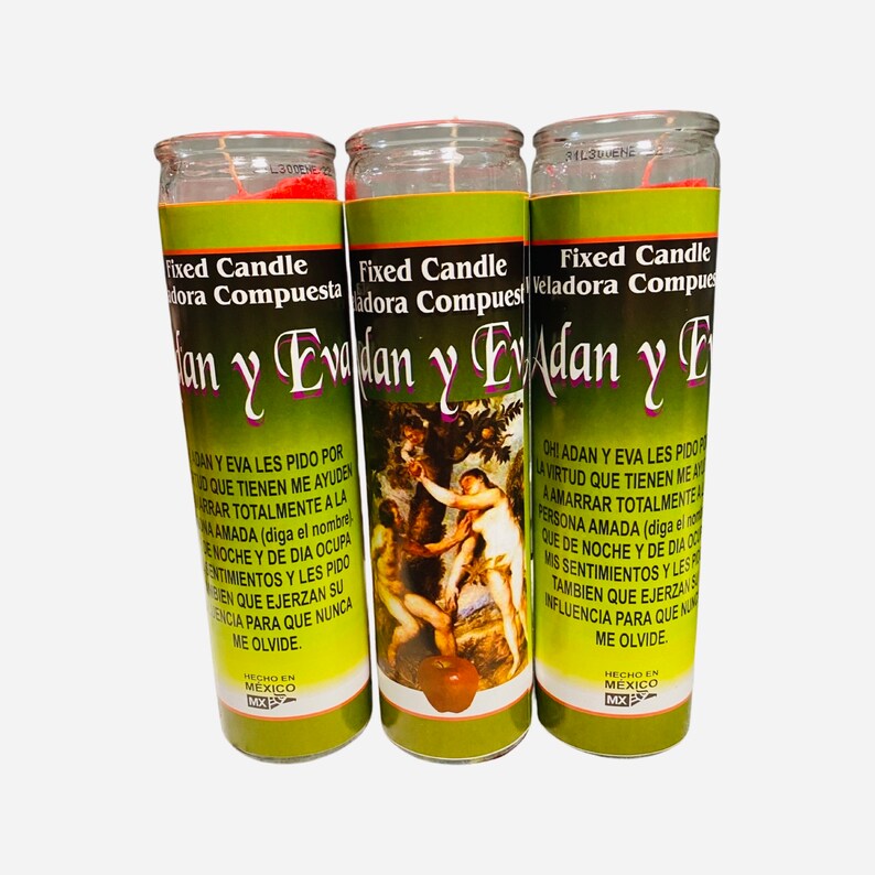 Adam and Eve Love Candle Adan Y Eva Veladora De Amor Lovers - Etsy