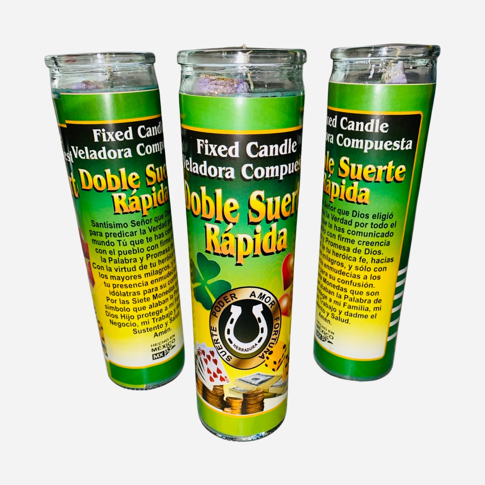 Doble Suerte Rapida Veladora Double Fast Luck Fixed Candle - Etsy