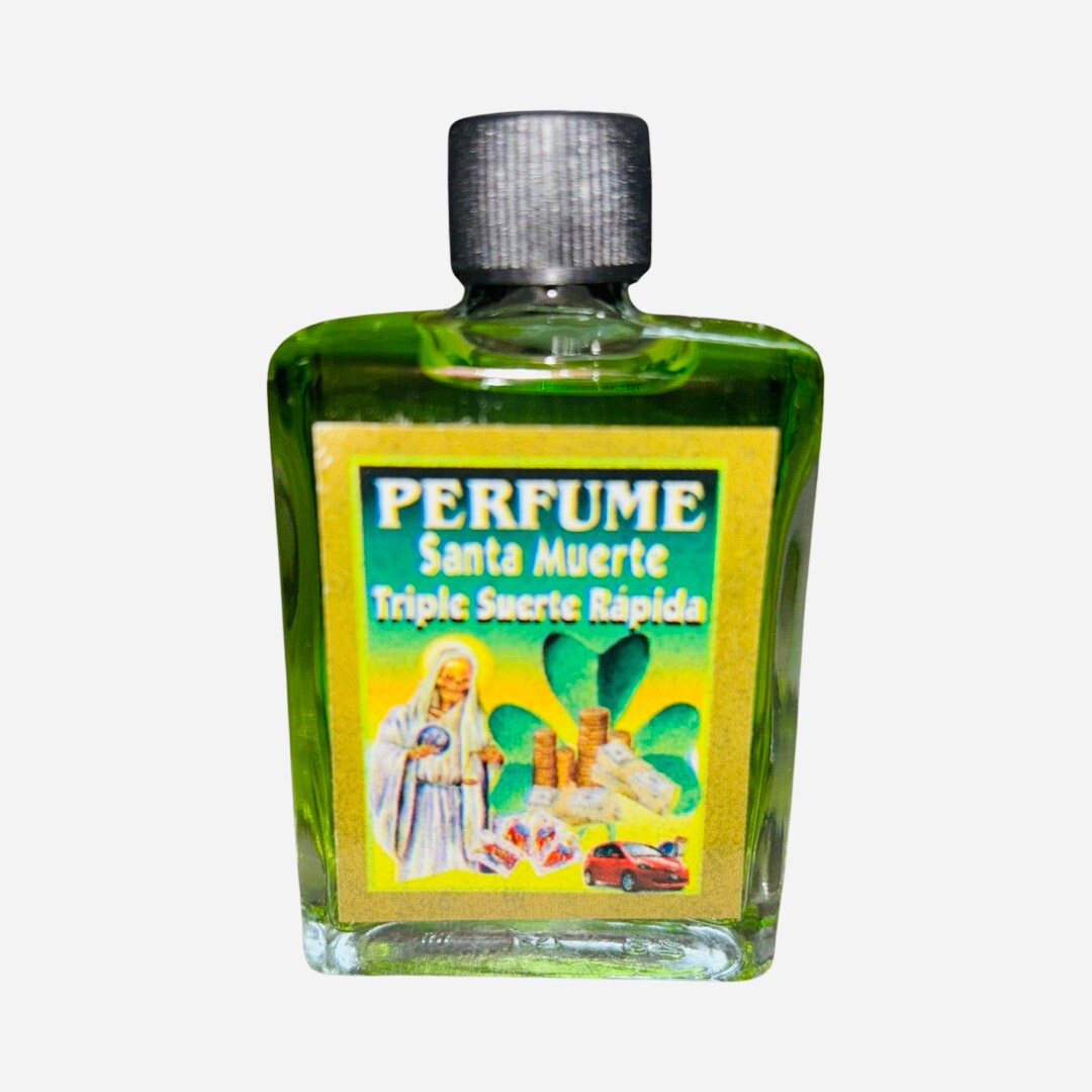 Santa Muerte Triple Suerte Rapida Perfume Para El Dinero Buena Suerte ...